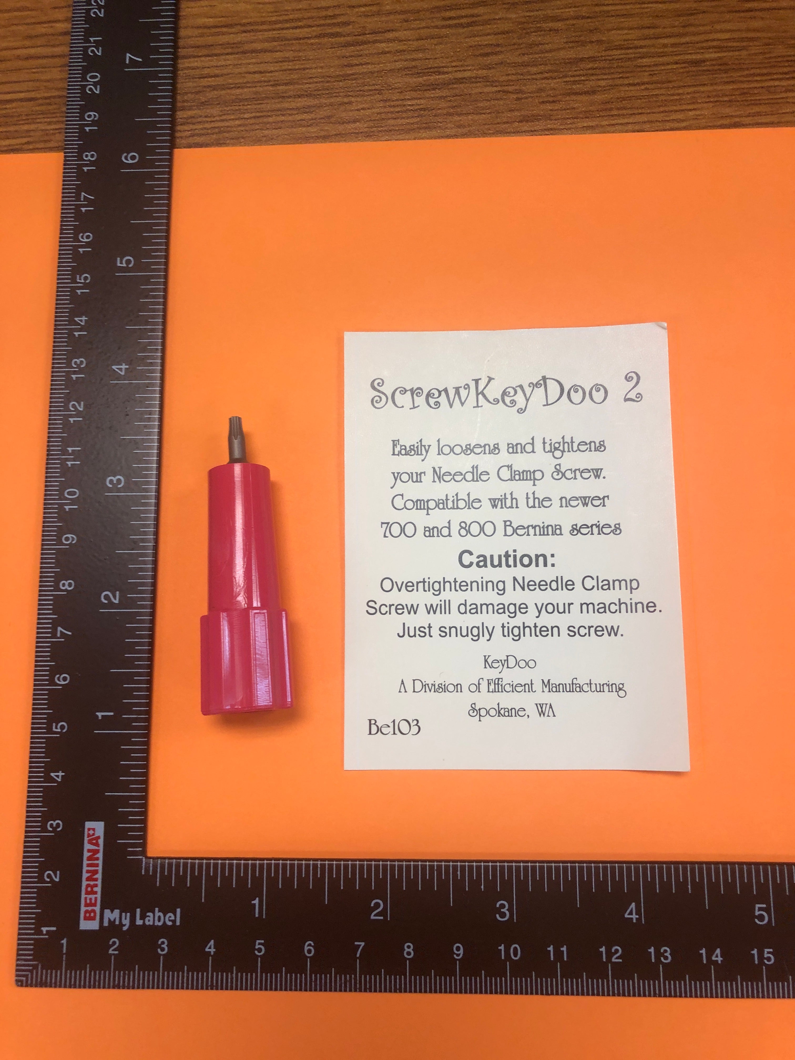 ScrewKeyDoo 2 needle screw tool #10 torx B106 – Bernina Jeff